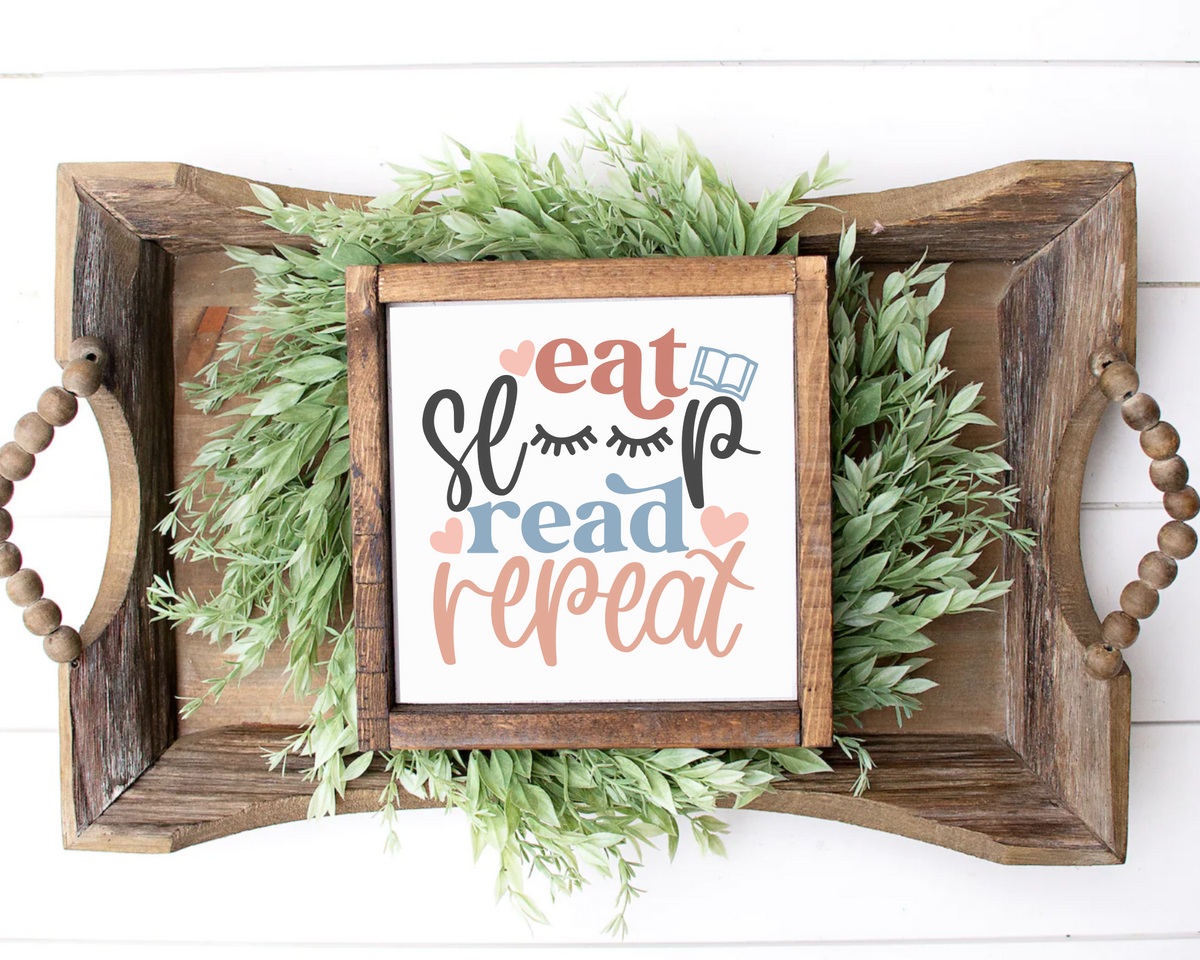 DIY Framed Eat Sleep Read Sign – Olive + Oak
